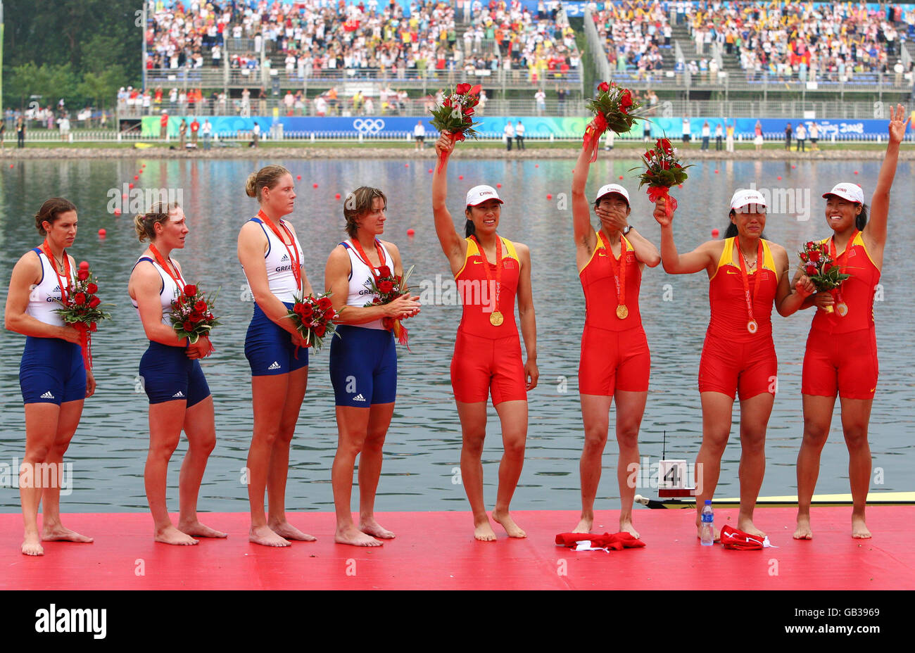 Great Britain's (from left) Annie Vernon, Debbie Flood, Frances ...