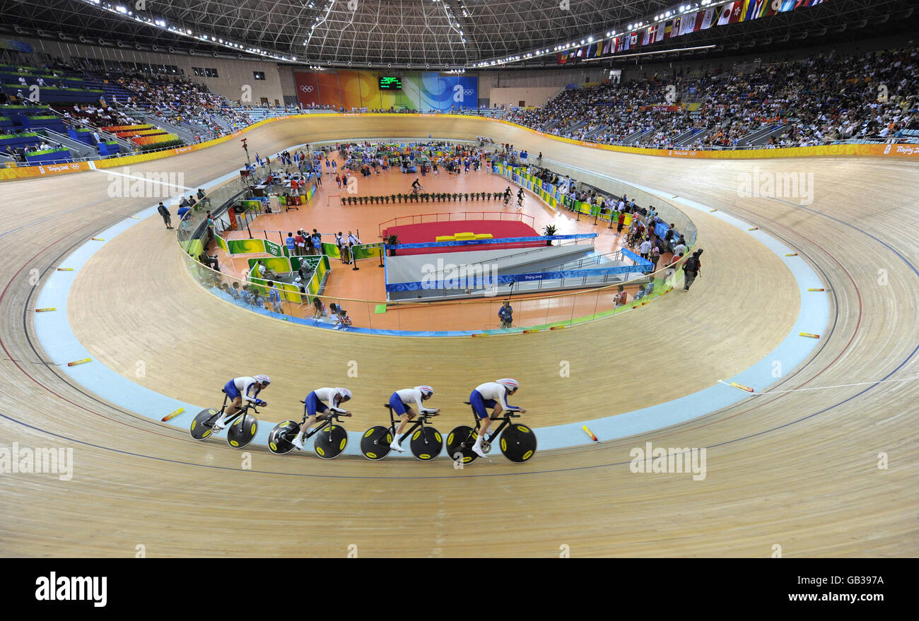 Great Britain's Ed Clancy, Paul Manning, Geraint Thomas and Bradley ...