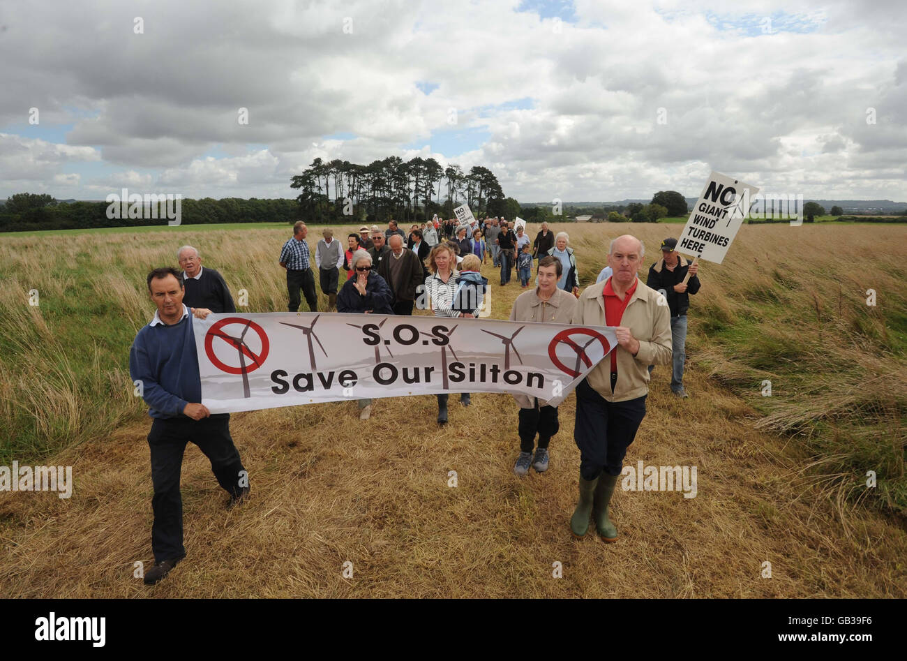Protesters supporting 'Save Our Silton' campaign during the ...