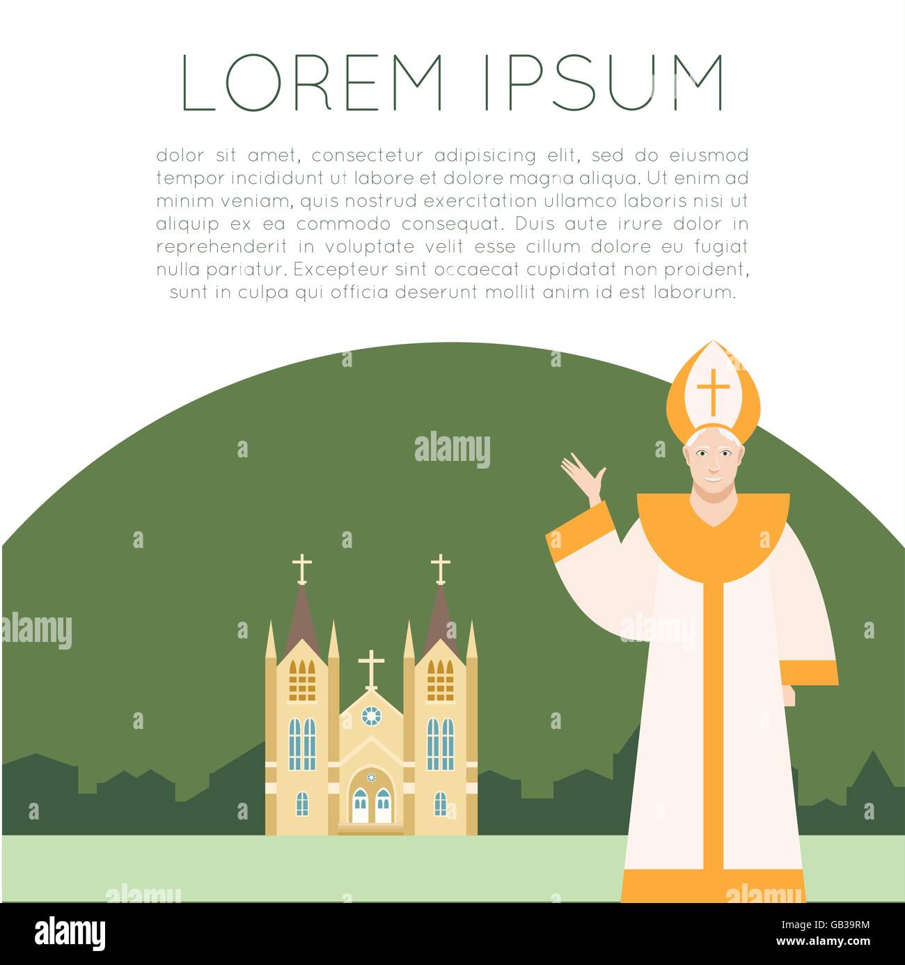 Catholic Church Banner Stock Vector Image & Art - Alamy