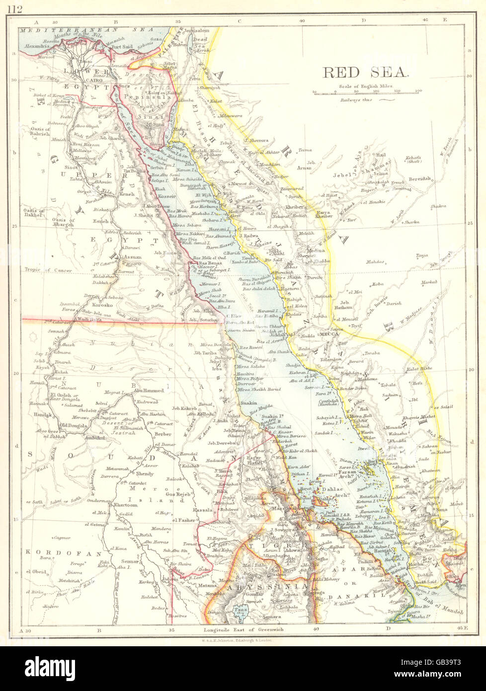 Map of ethiopia red sea hi-res stock photography and images - Alamy