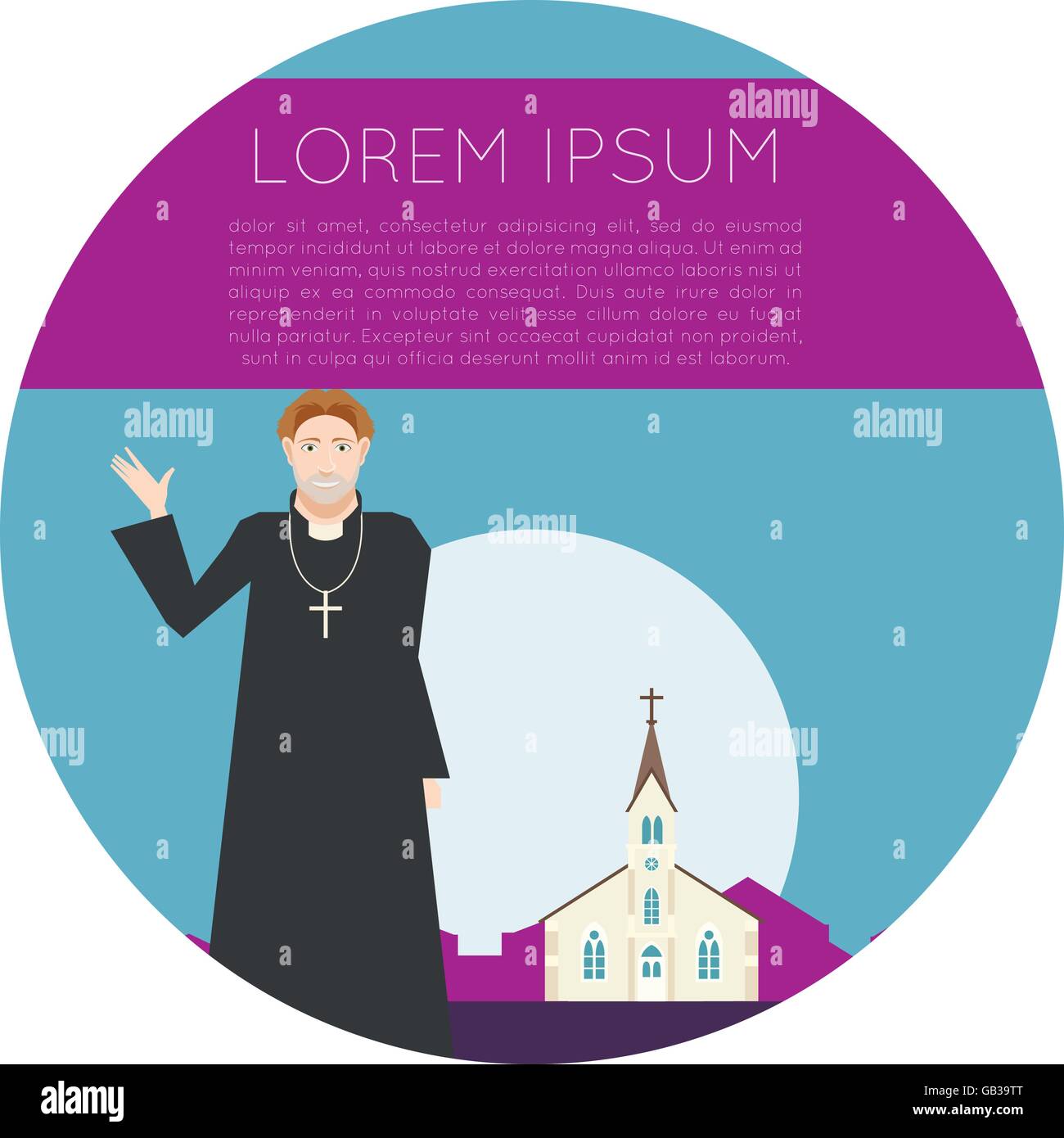 Catholic Church Banner Stock Vector Image & Art - Alamy