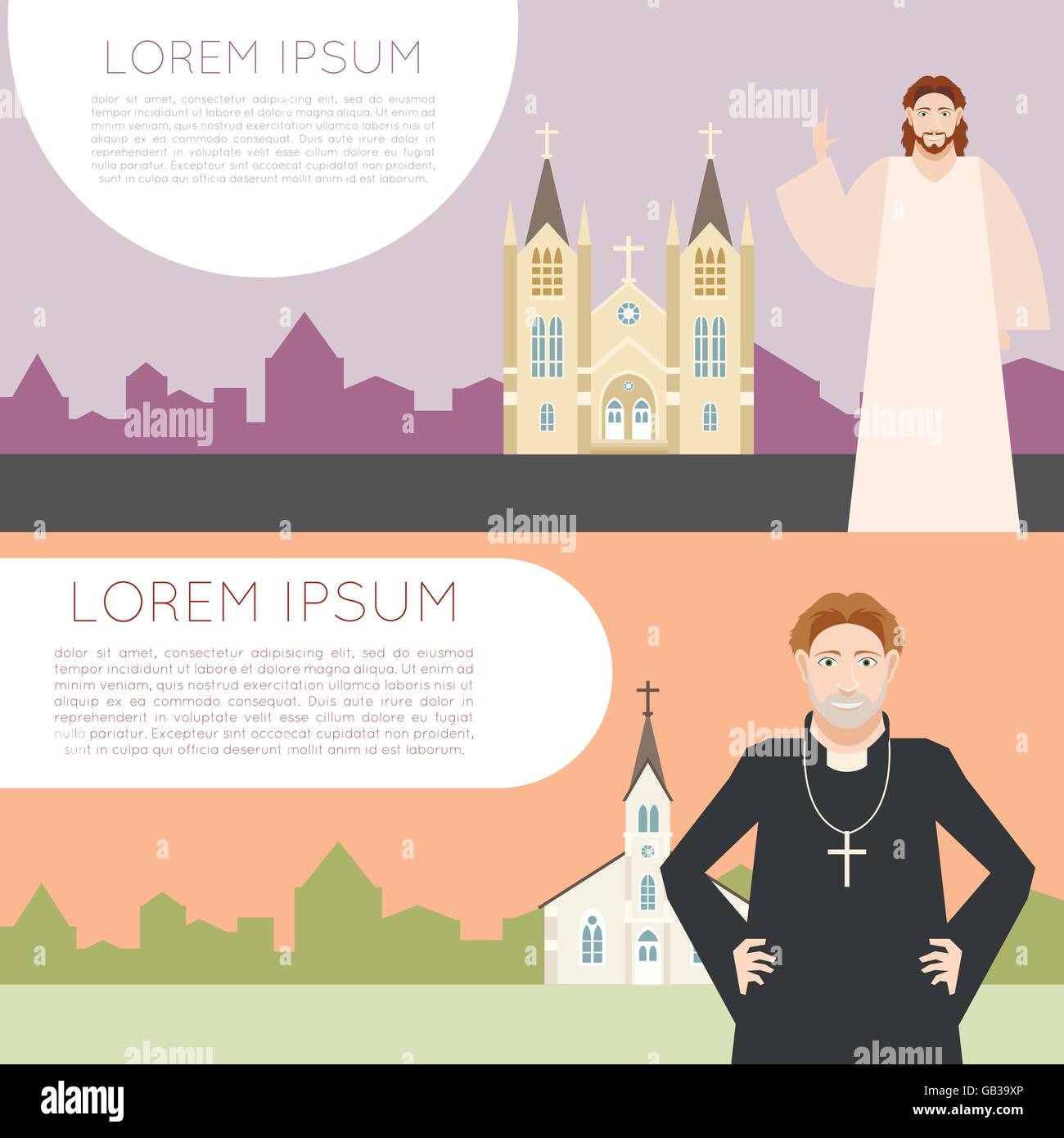 Catholic Church Banner Stock Vector Image & Art - Alamy