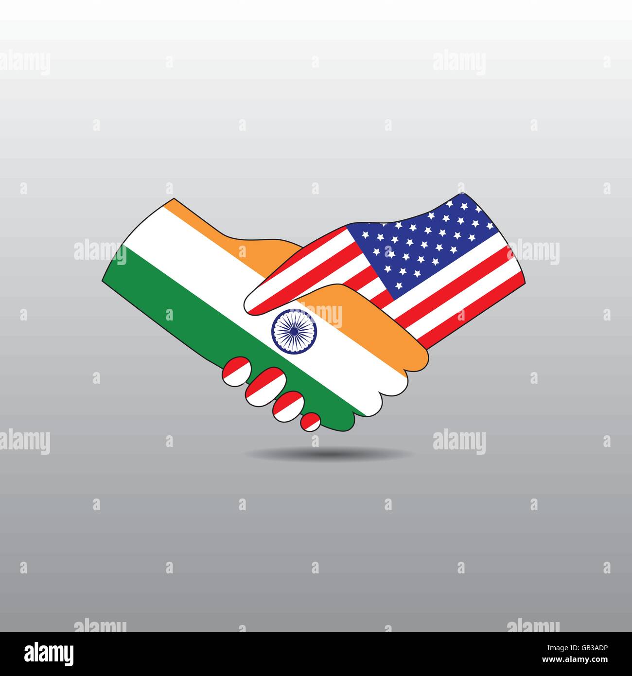 Handshake meeting india Stock Vector Images - Alamy