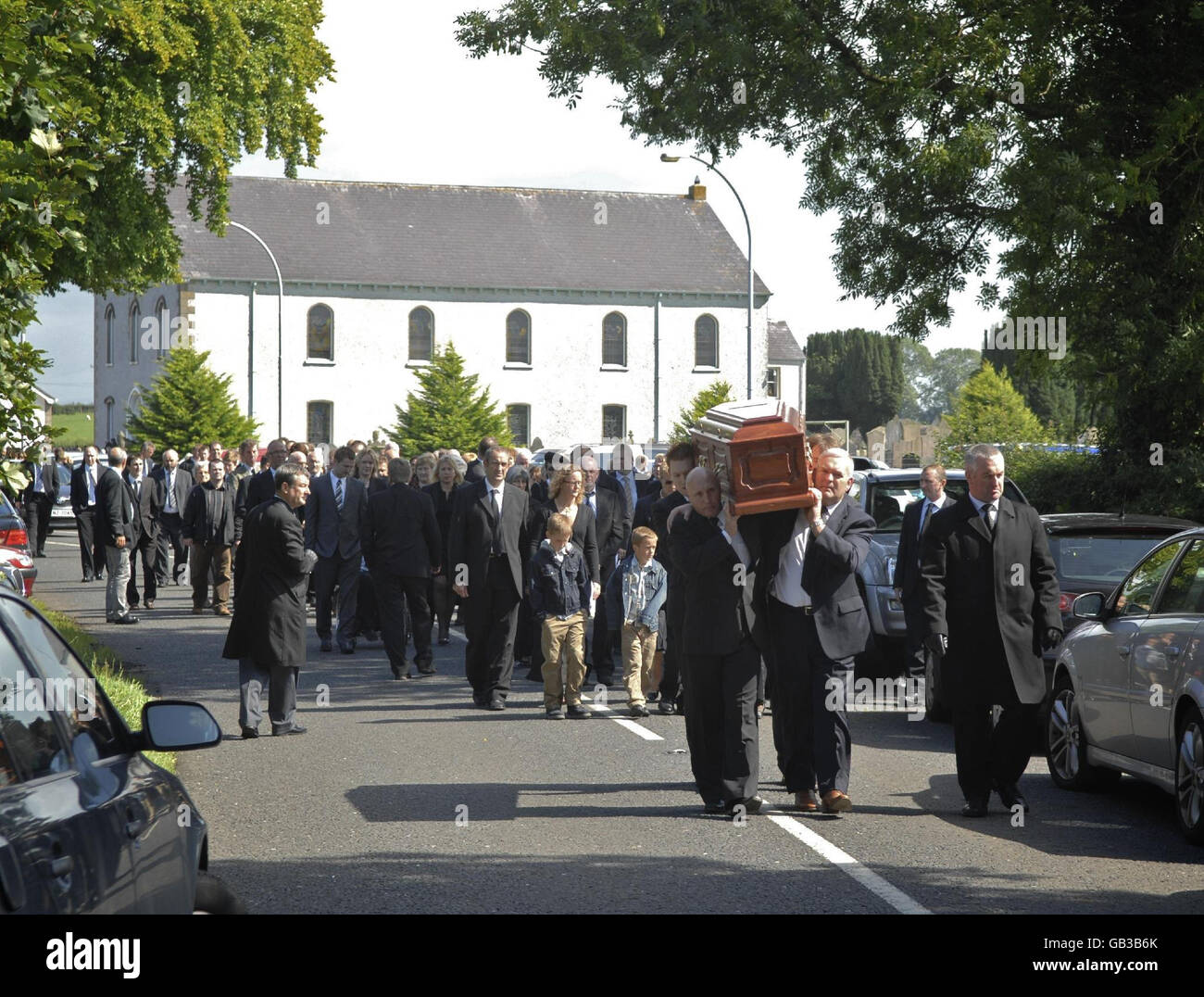 Funeral for top showjumper Stock Photo - Alamy