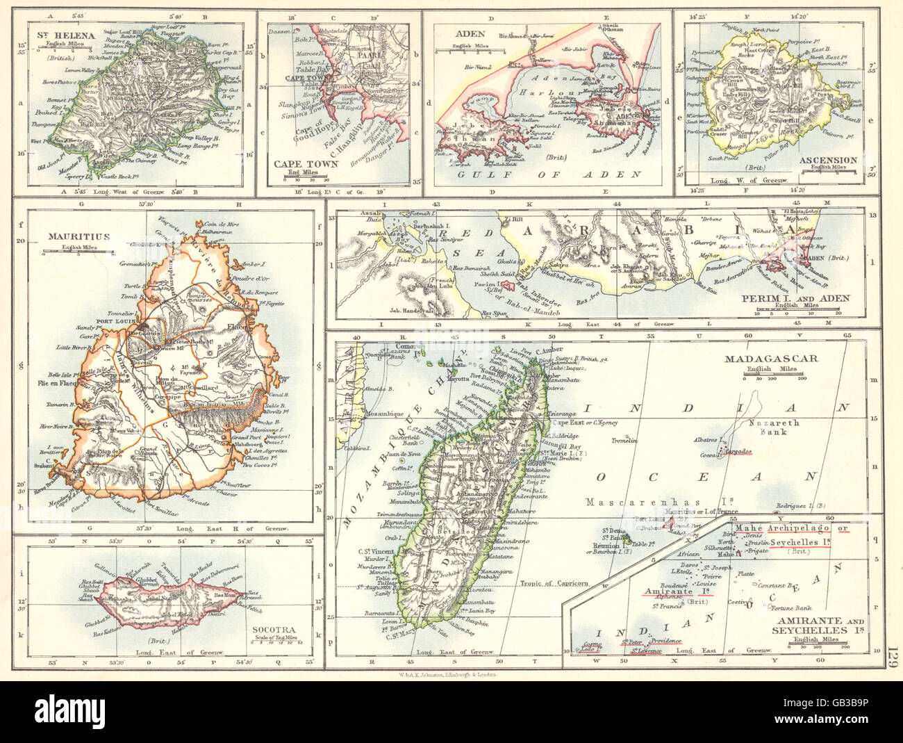 MADAGASCAR:St Helena;Cape Town;Aden;Ascension;Mauritius;Perim Socotra ...