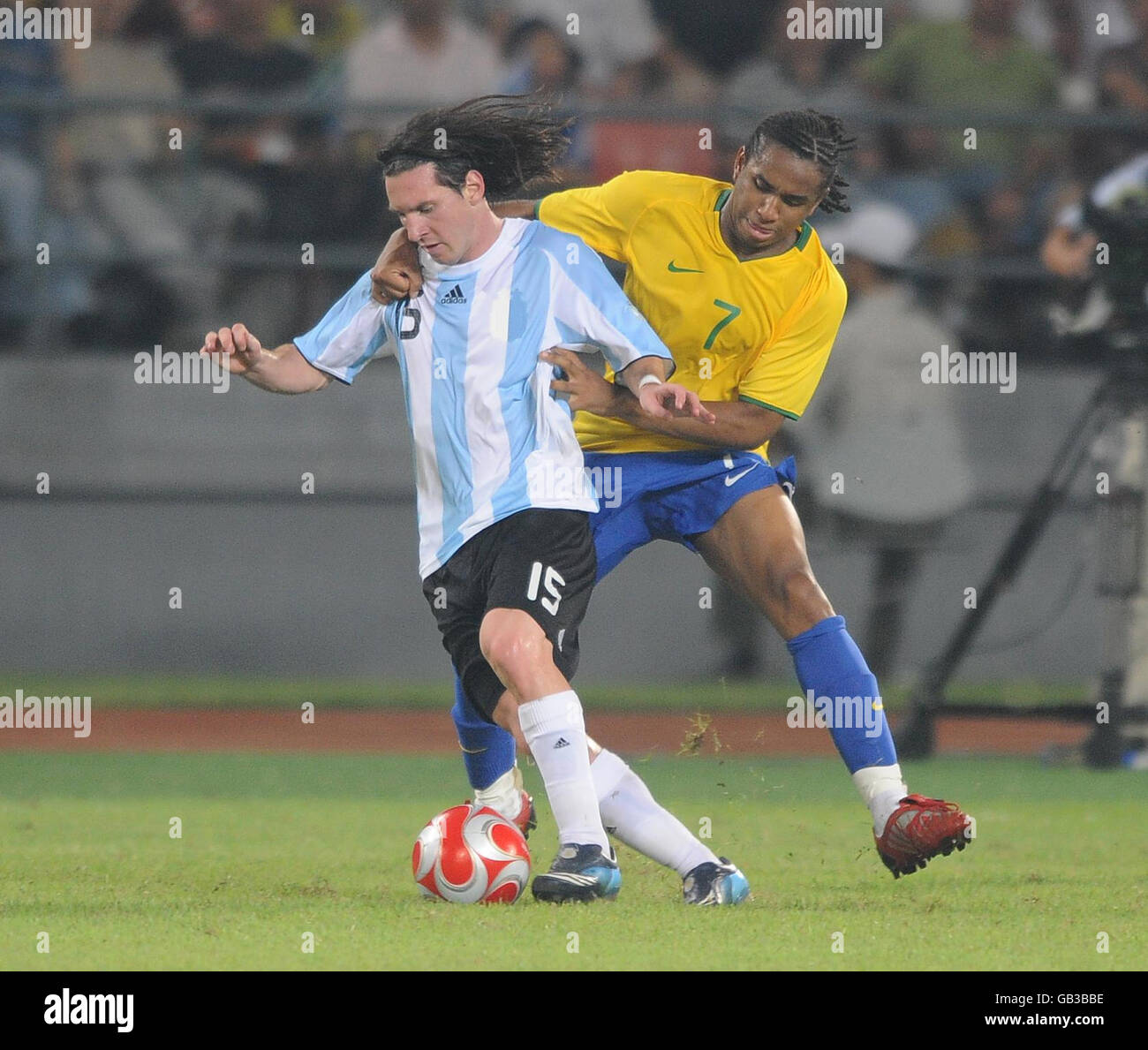 Lionel messi 2008 olympics hi-res stock photography and images - Alamy