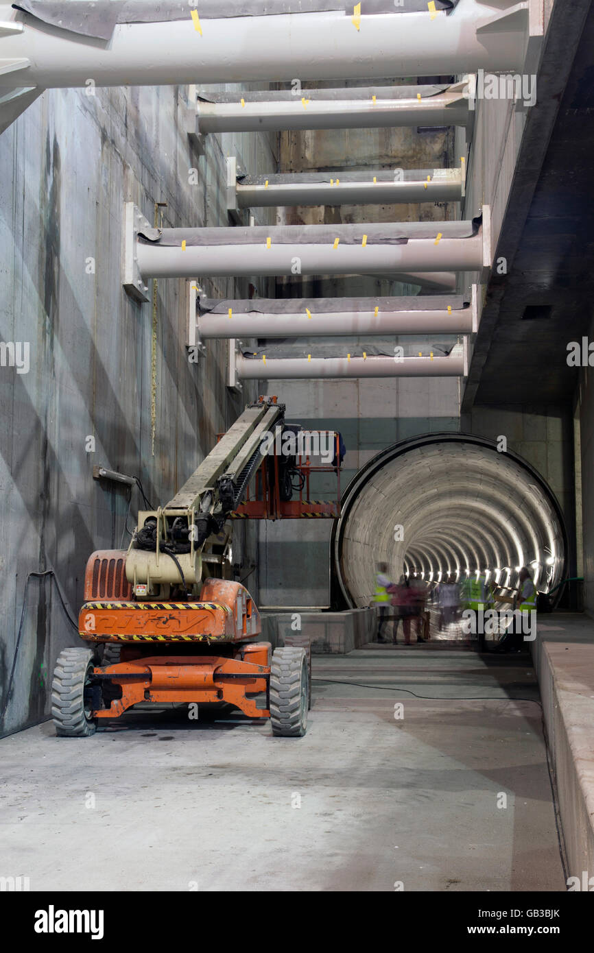 AMSTERDAM,THE NETHERLANDS - 24 MEI Subway station under construction ...