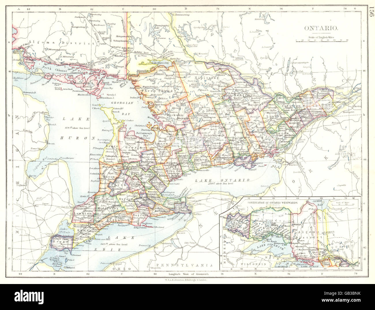 London ontario map hi-res stock photography and images - Alamy