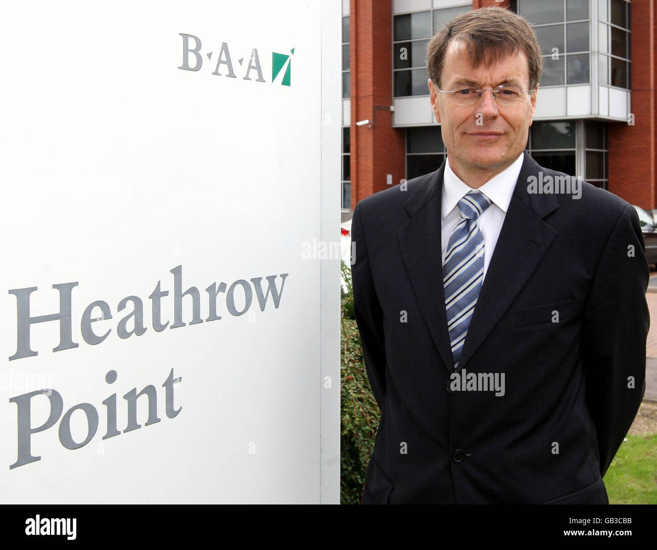 BAA chief executive Colin Matthews outside the BAA head office at ...