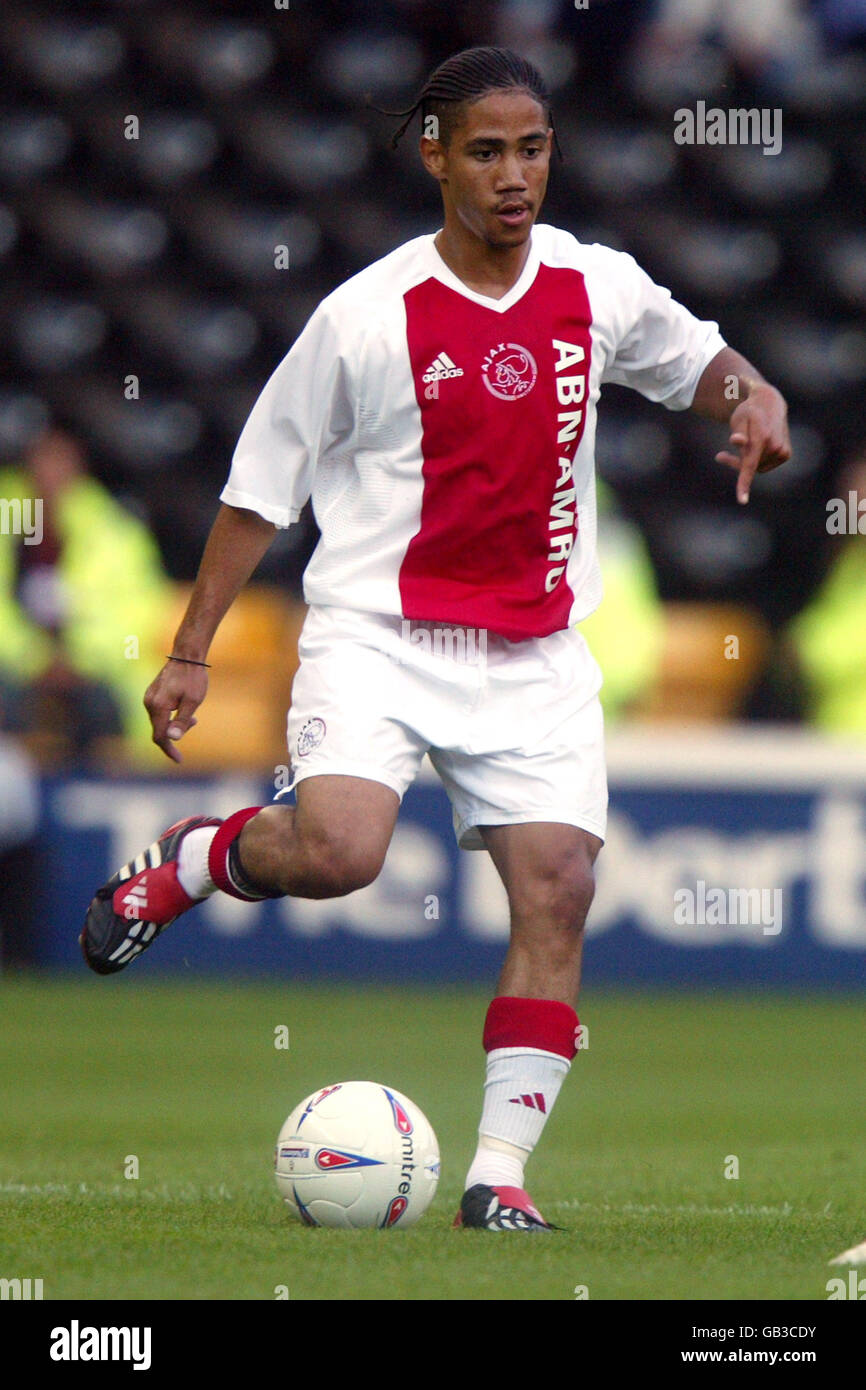 Soccer - Friendly - Derby County v Ajax. Steven Pienaar, Ajax Stock ...