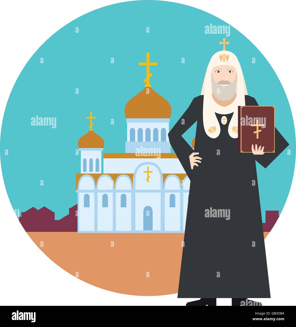 Russian orthodox church cartoon hi-res stock photography and images - Alamy