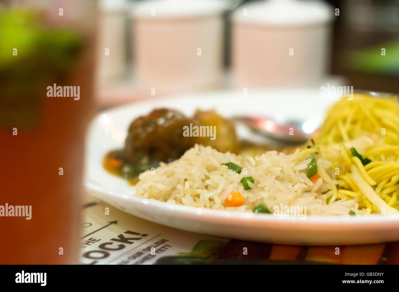 Delicious chinese food shot with a shallow depth of field. Showing ...