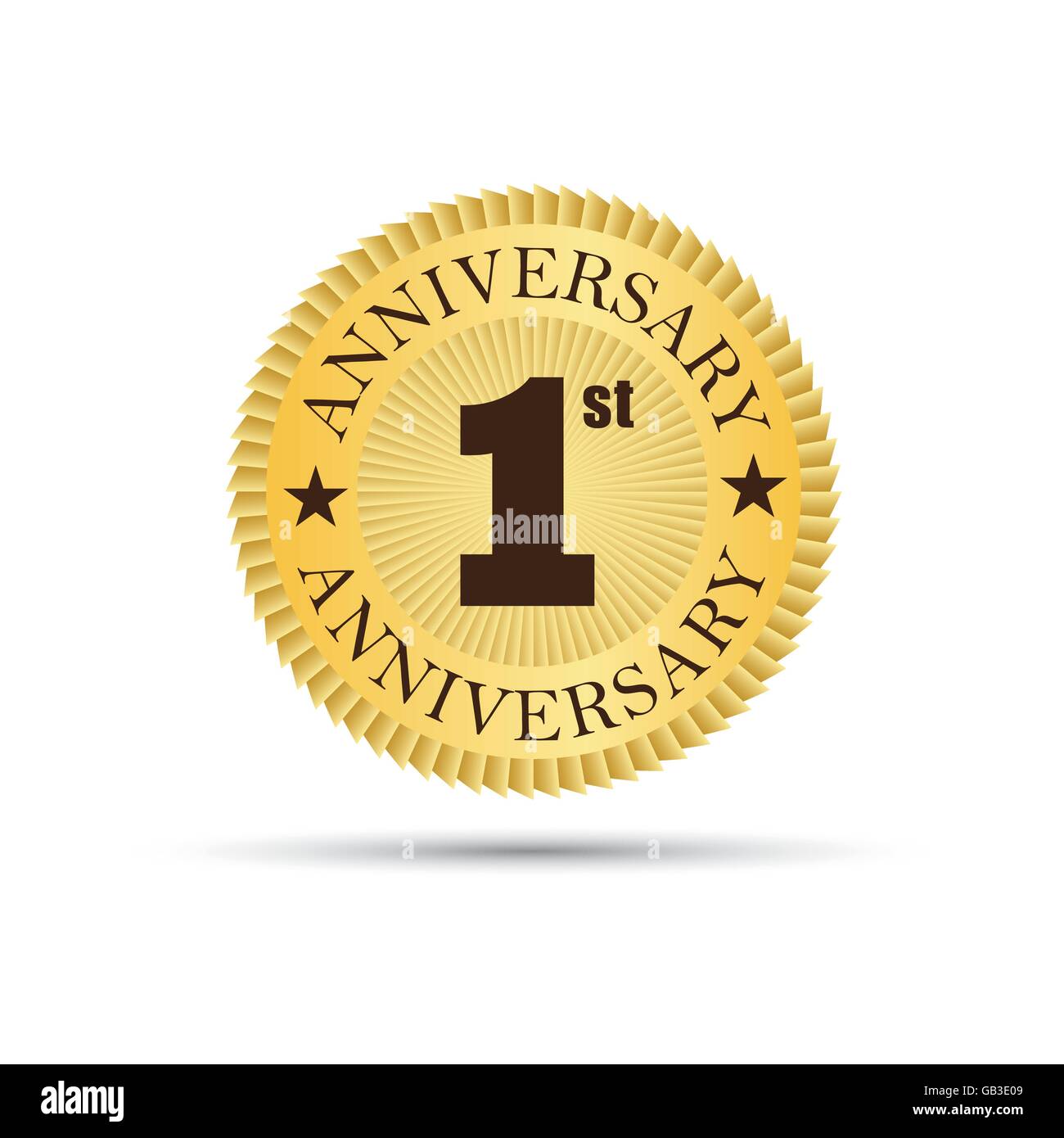 Number one anniversary celebration Stock Vector Images - Alamy
