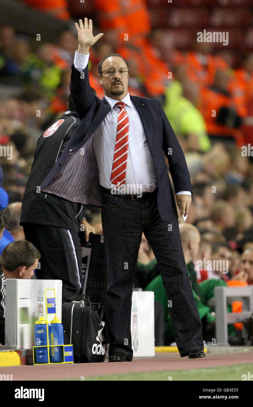 Soccer - Friendly - Liverpool v Lazio - Anfield. Rafa Benitez ...