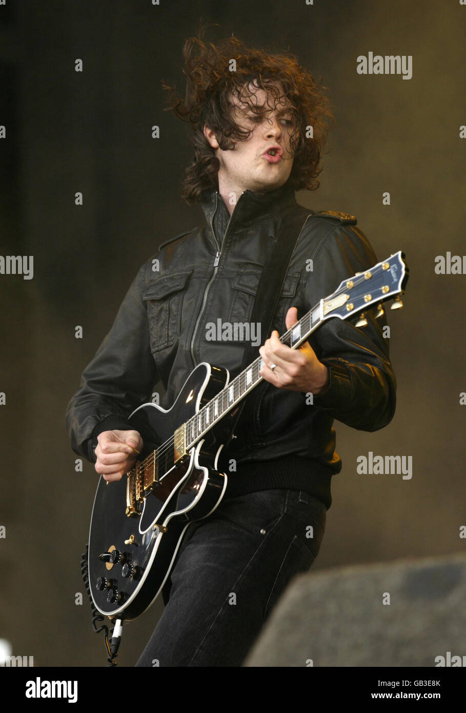 Jon Fratelli of the Fratelli's perfoming on the Main Stage on day one ...
