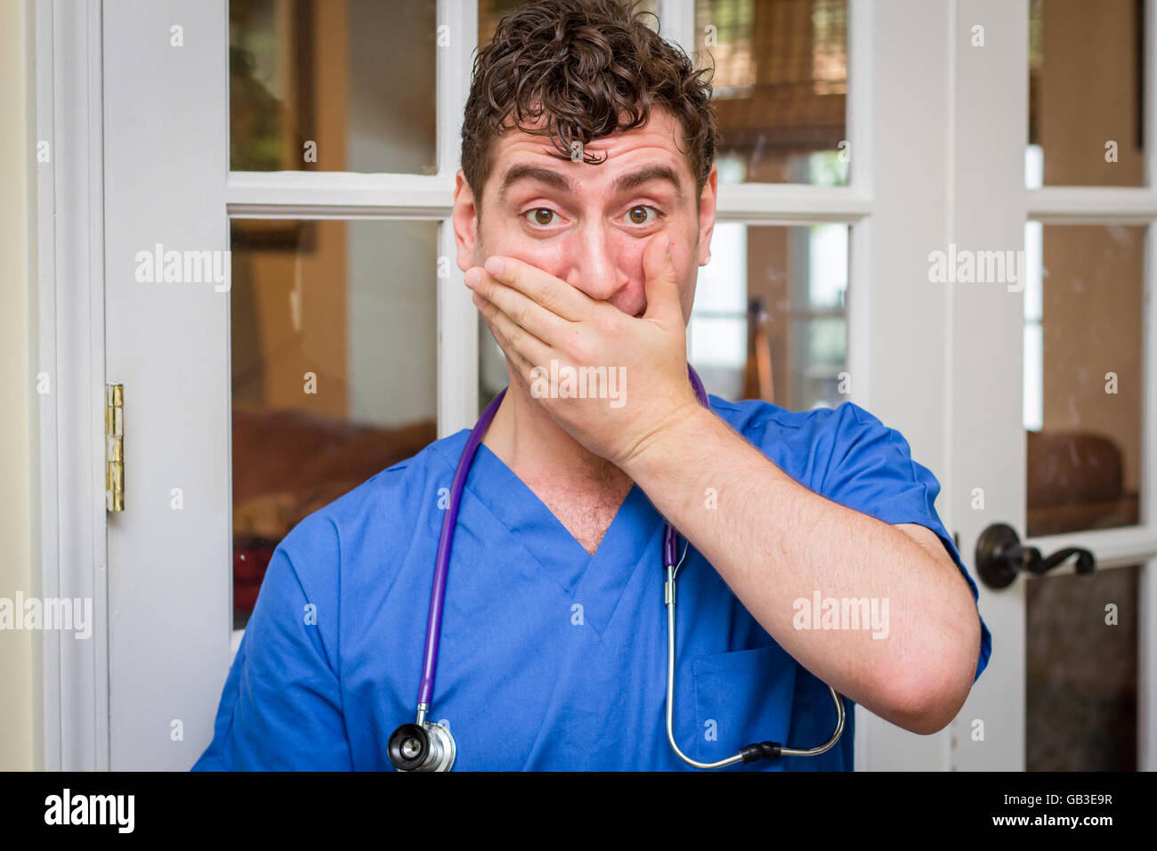 Gasping adult hi-res stock photography and images - Alamy