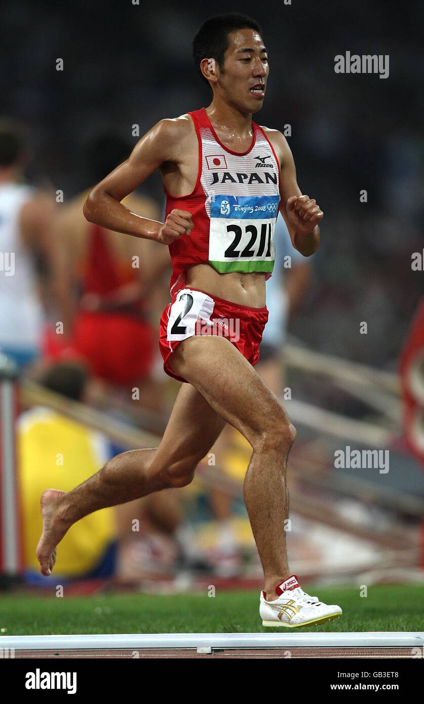 Takayuki matsumiya during the mens 5000m round heat hi-res stock ...