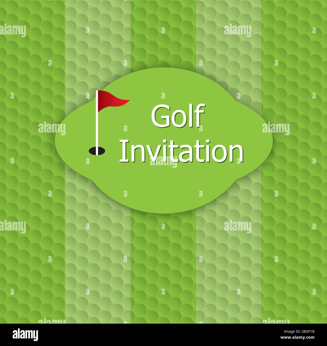 Green golf hole on Stock Vector Images - Alamy