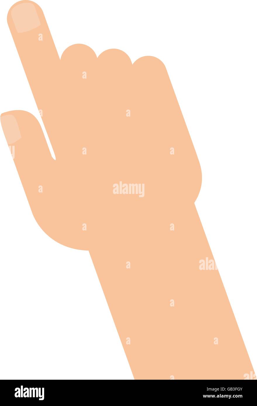 hand pointing with index finger icon Stock Vector Image & Art - Alamy