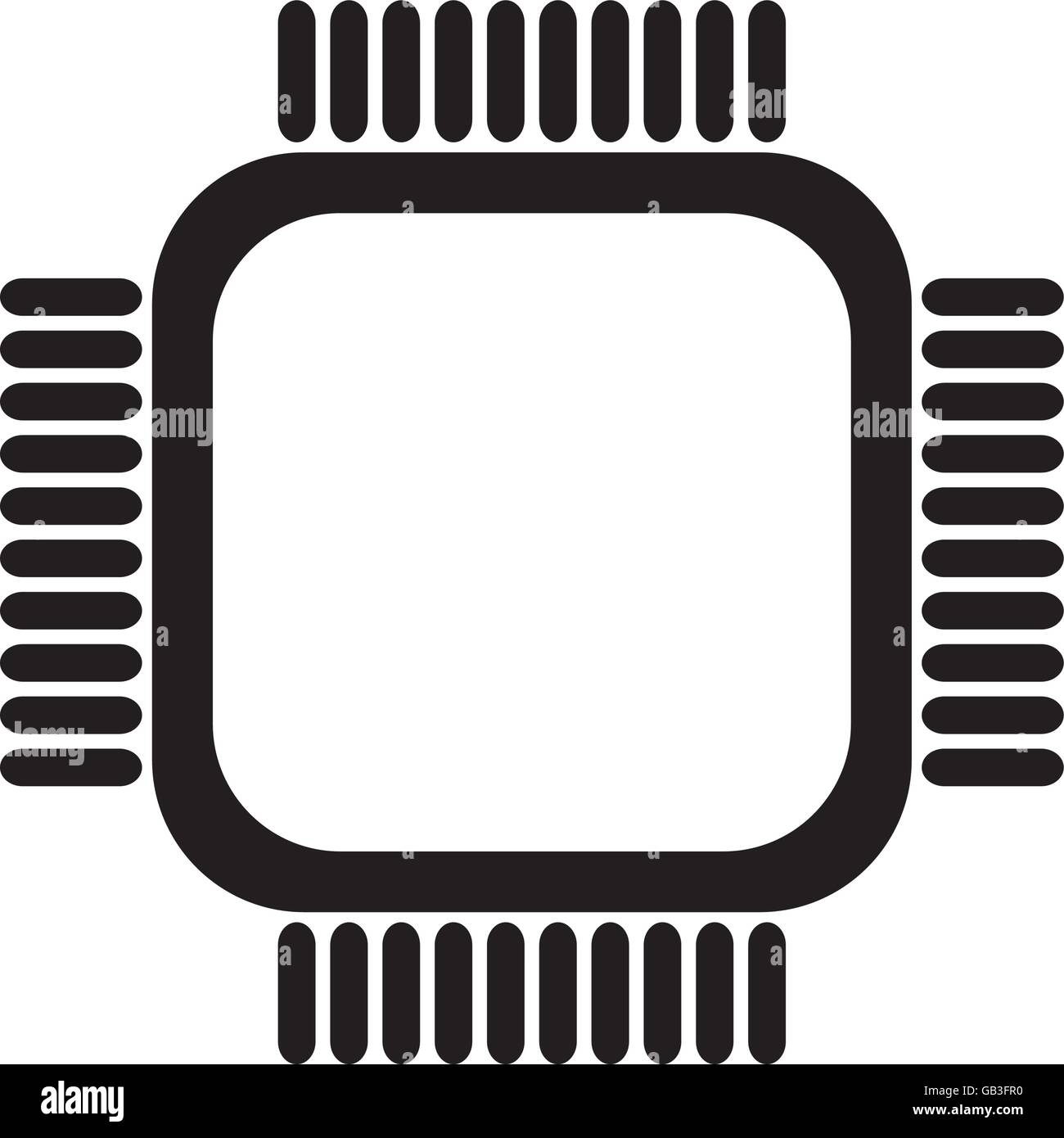 simple cpu icon Stock Vector Image & Art - Alamy