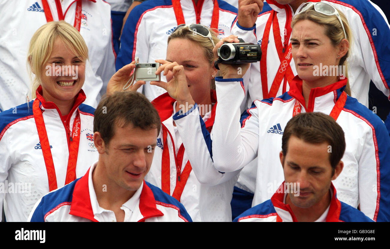 Yngling class sailors sarah ayton hi-res stock photography and images ...
