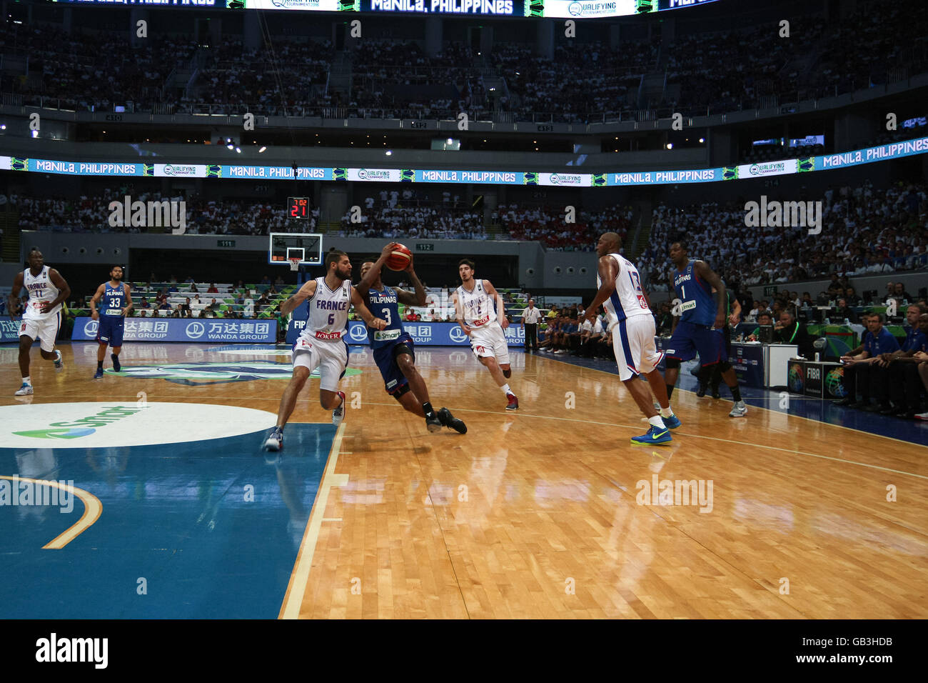 Pasay, Philippines. 05th July, 2016. Basketball teams from France and ...