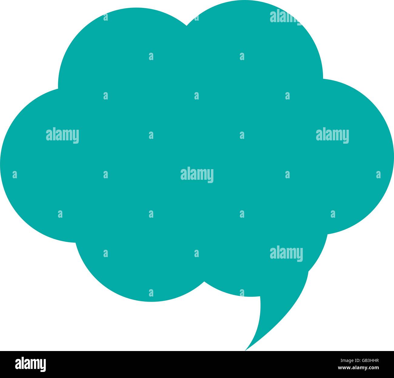 cloud conversation bubble icon Stock Vector Image & Art - Alamy