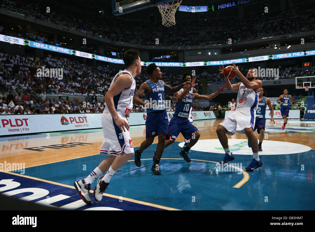 Pasay, Philippines. 05th July, 2016. Basketball teams from France and ...