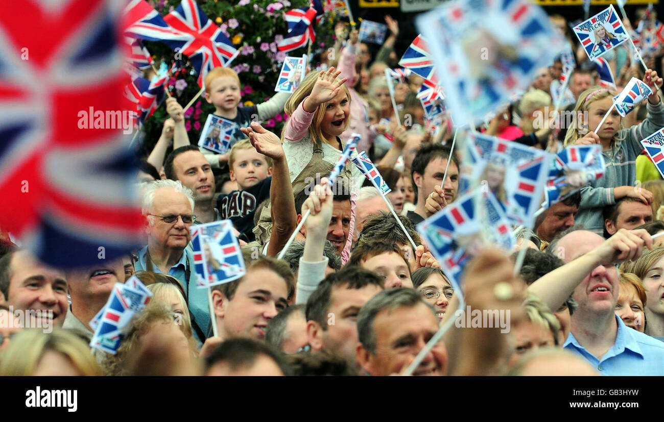 Crowd Of People Cheering Olympics