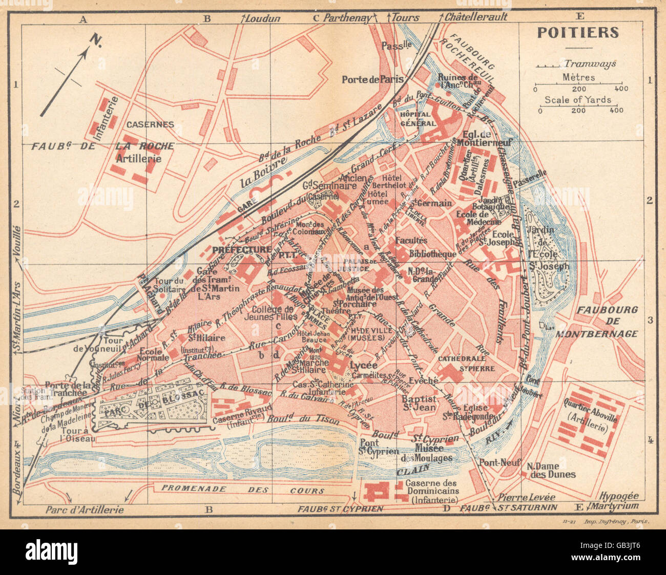 Map Of Poitiers High Resolution Stock Photography and Images - Alamy