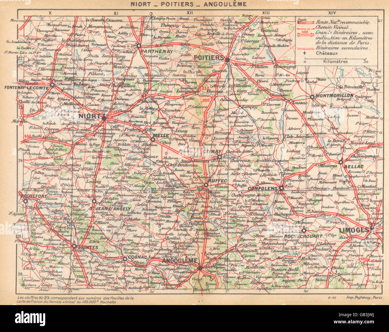 Map of poitiers hi-res stock photography and images - Alamy