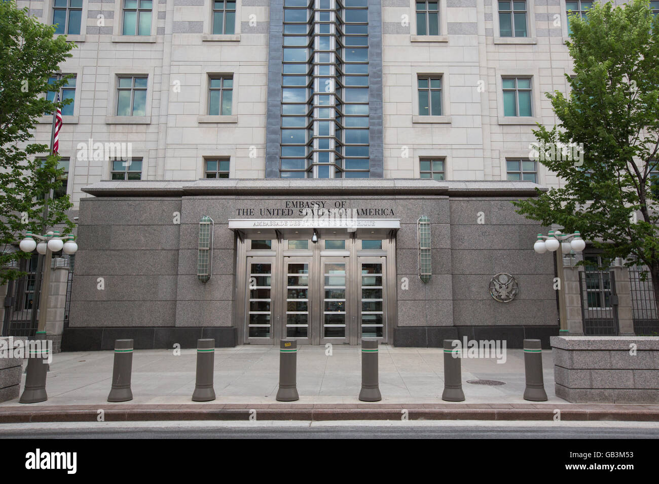 The Embassy of the United States of America in Ottawa, Ont., on July 4 ...