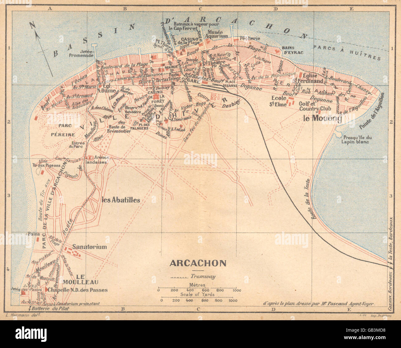 Arcachon map hi-res stock photography and images - Alamy