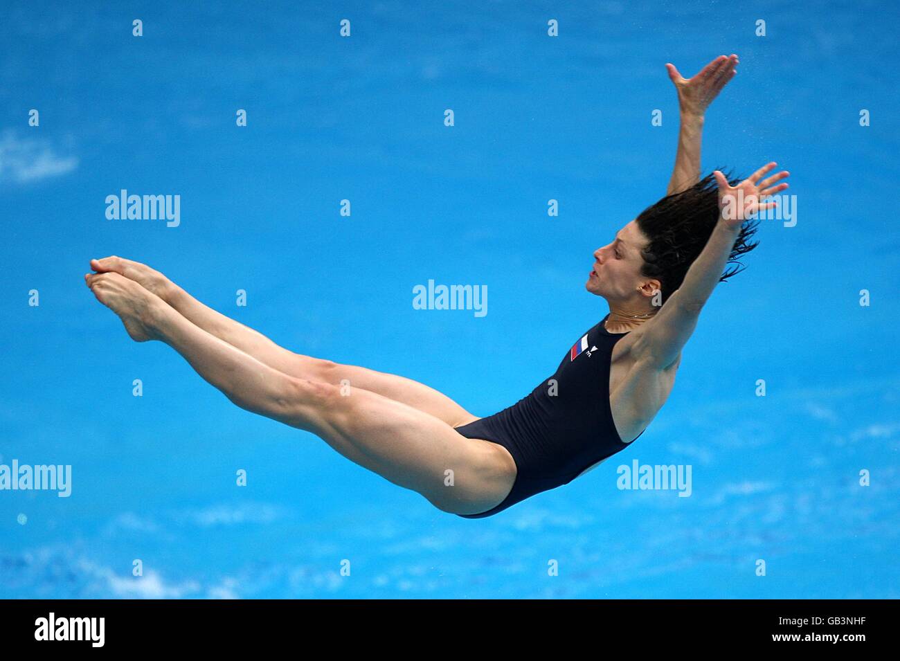 Russias julia pakhalina during the womens 3m springboard preliminaries ...