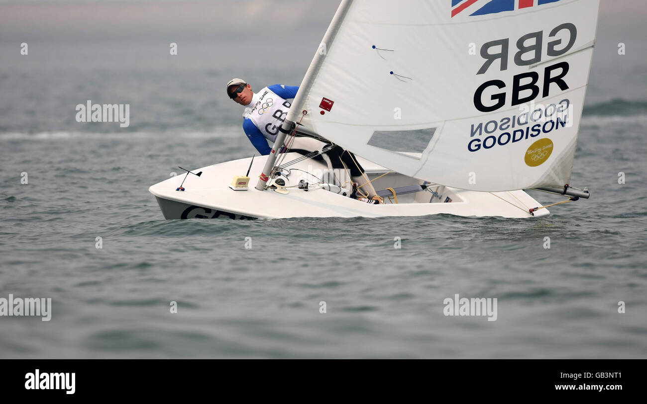 Great Britain's Paul Goodison on his way to winning a gold medal in the ...