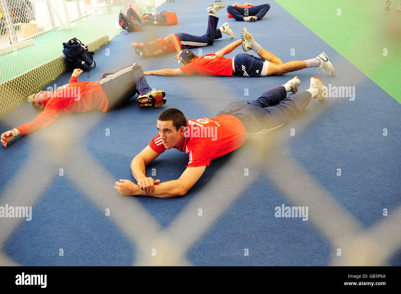 Sport cricket players stretching hi-res stock photography and images ...