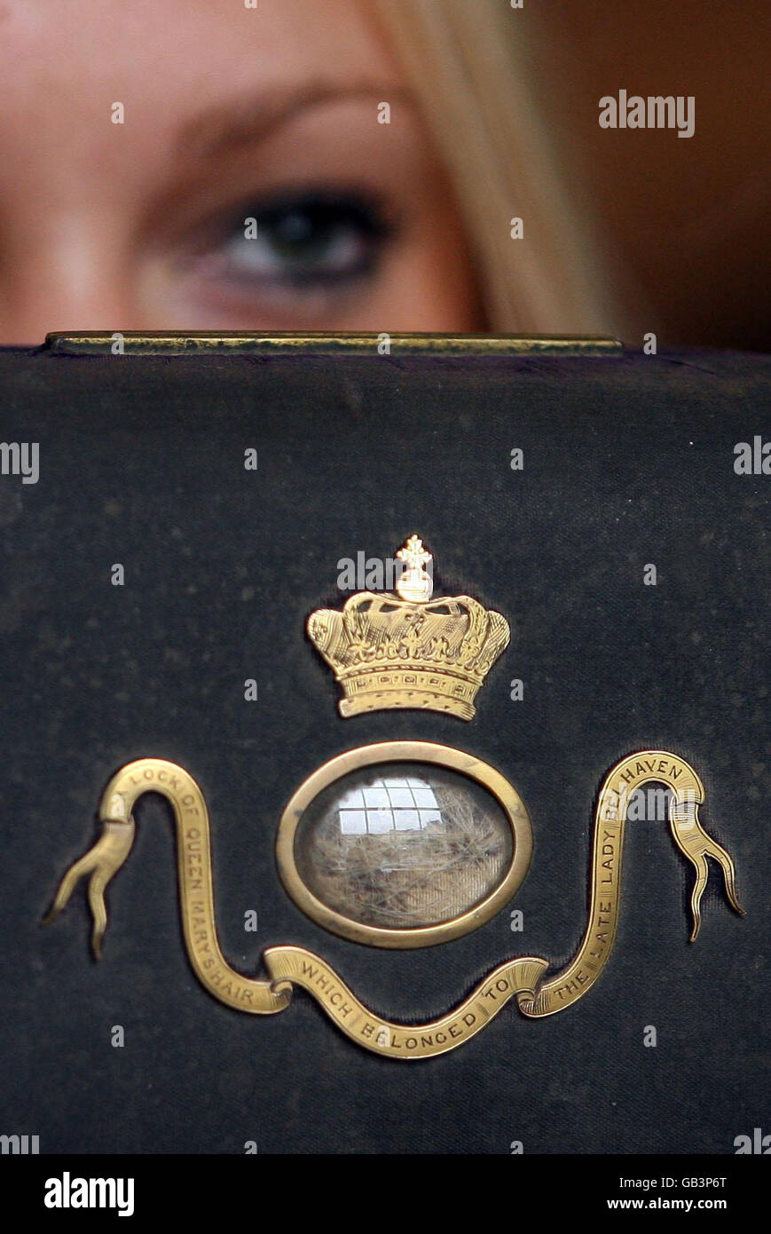 Mary Queen of Scots lock of hair Stock Photo - Alamy