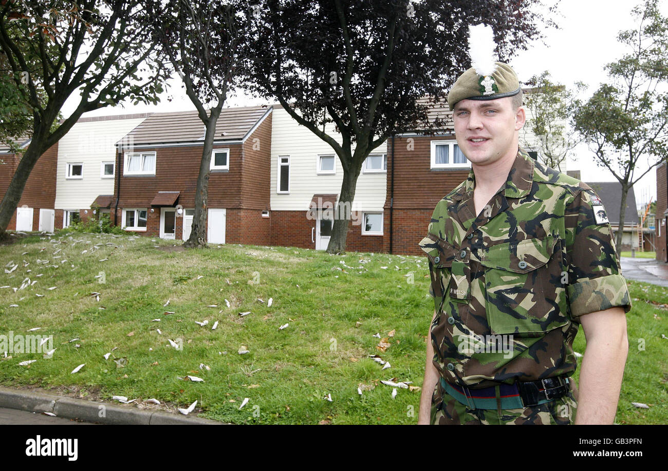 Home of the 1st battalion the royal welsh fusiliers hi-res stock ...