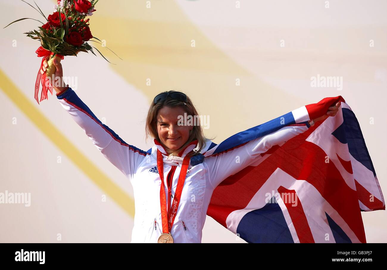 Great Britain's Bryony Shaw celebrates winning her Bronze Medal after ...