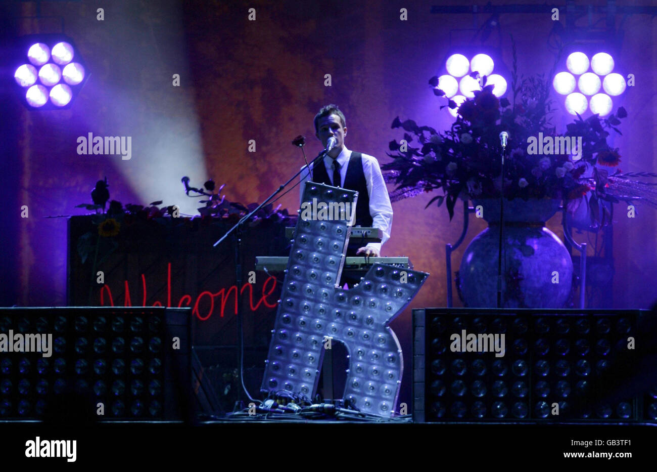 Reading Festival 2008. The Killers perform on day two of the Reading ...