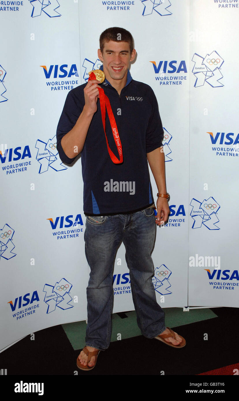 Olympics - Team Visa Press Conference - Michael Phelps - Sofitel Hotel ...