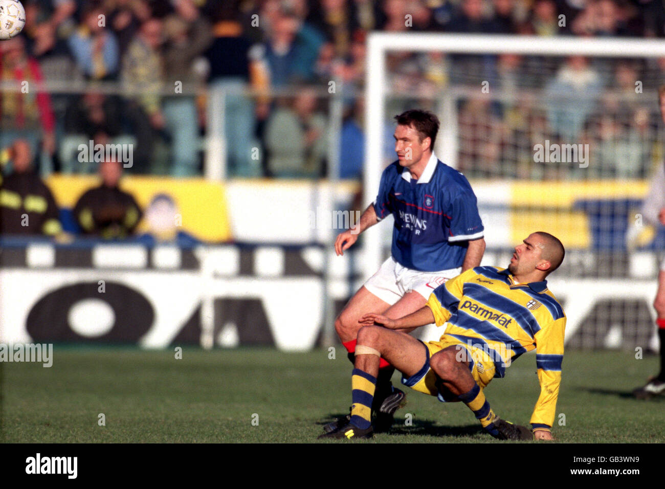 Soccer uefa cup third round second leg parma v rangers hi-res stock ...