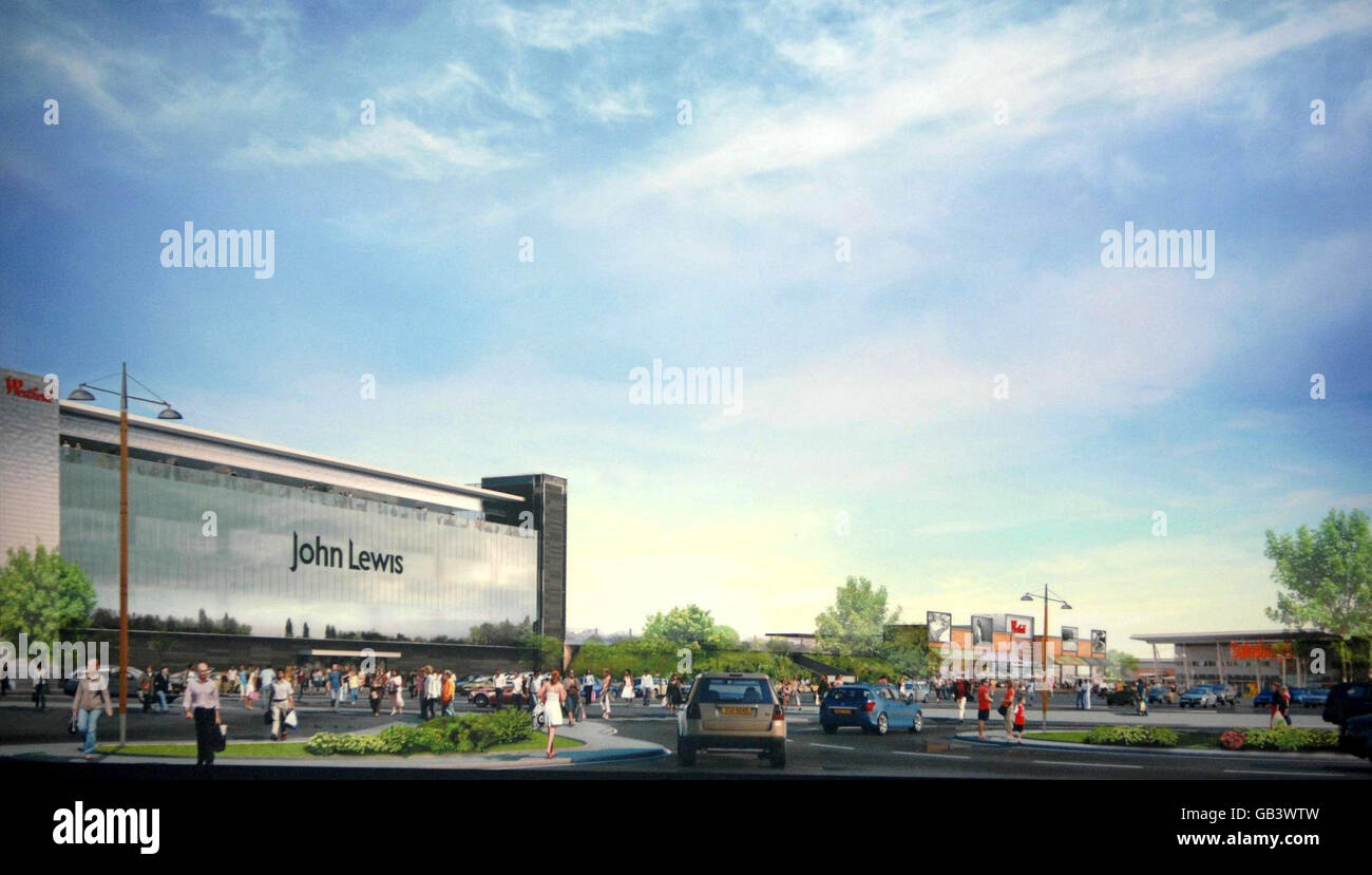 New planning application for Sprucefield Stock Photo - Alamy