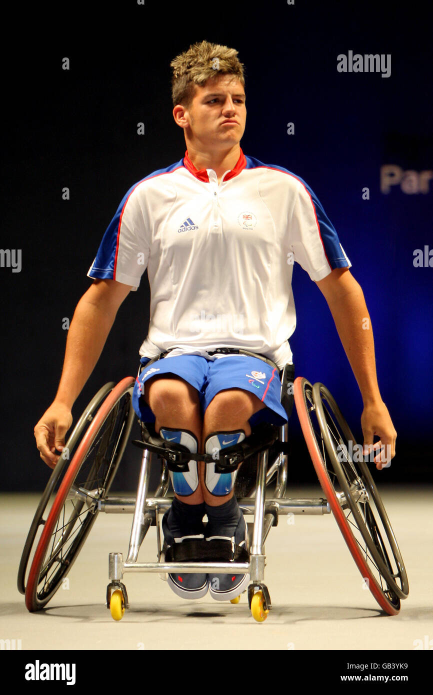 David phillipson models the team kit during the catwalk show hi-res ...