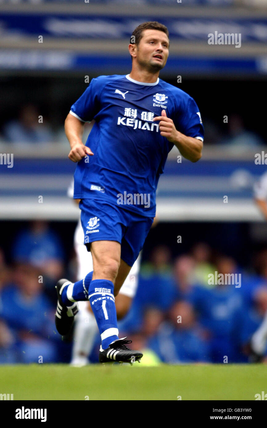Soccer - Friendly - Everton v Bologna. Tomasz Radzinski, Everton Stock ...