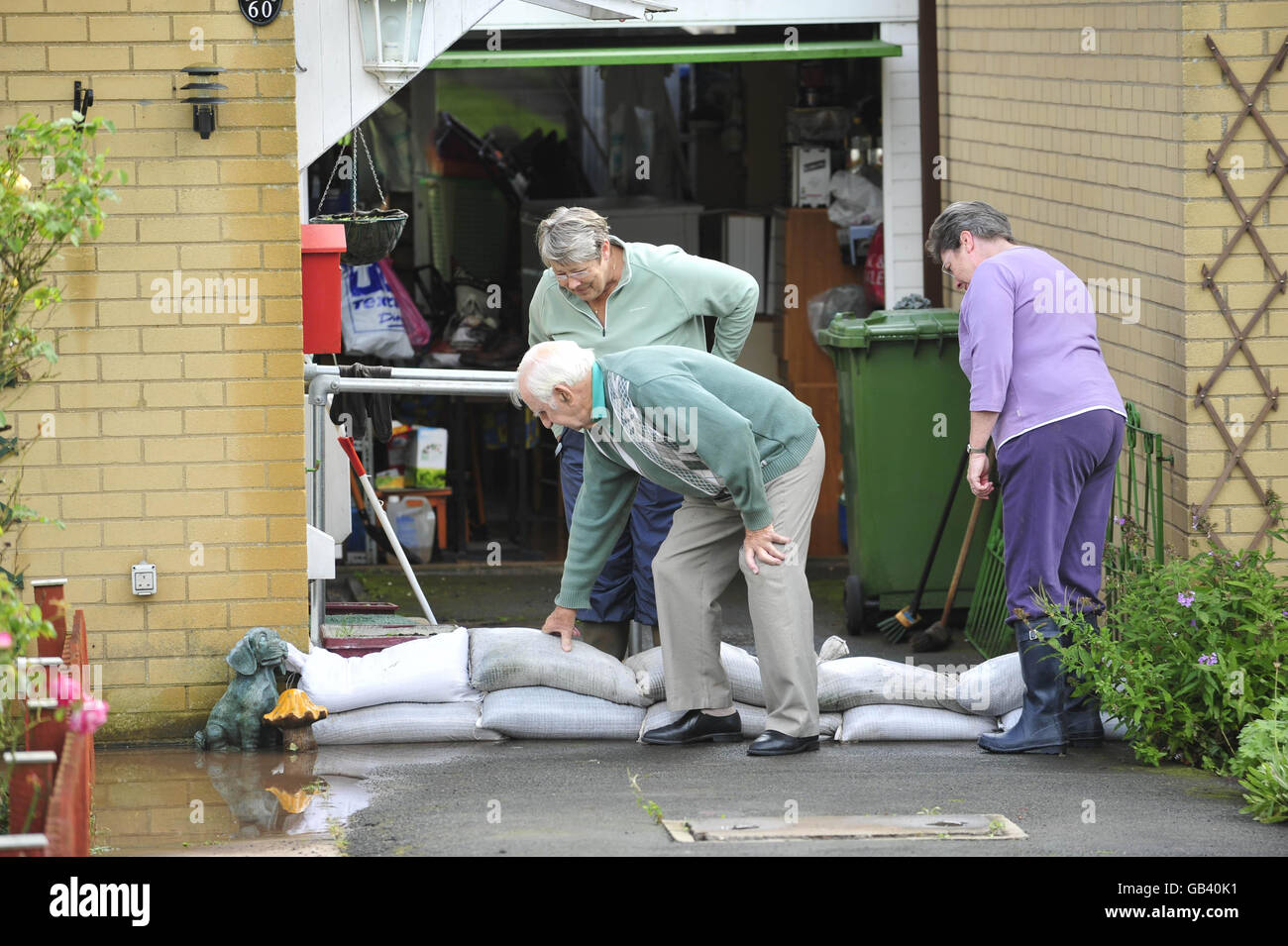 Residents, Angus Cooper 91, left, Chris Turner, centre, and Karen ...