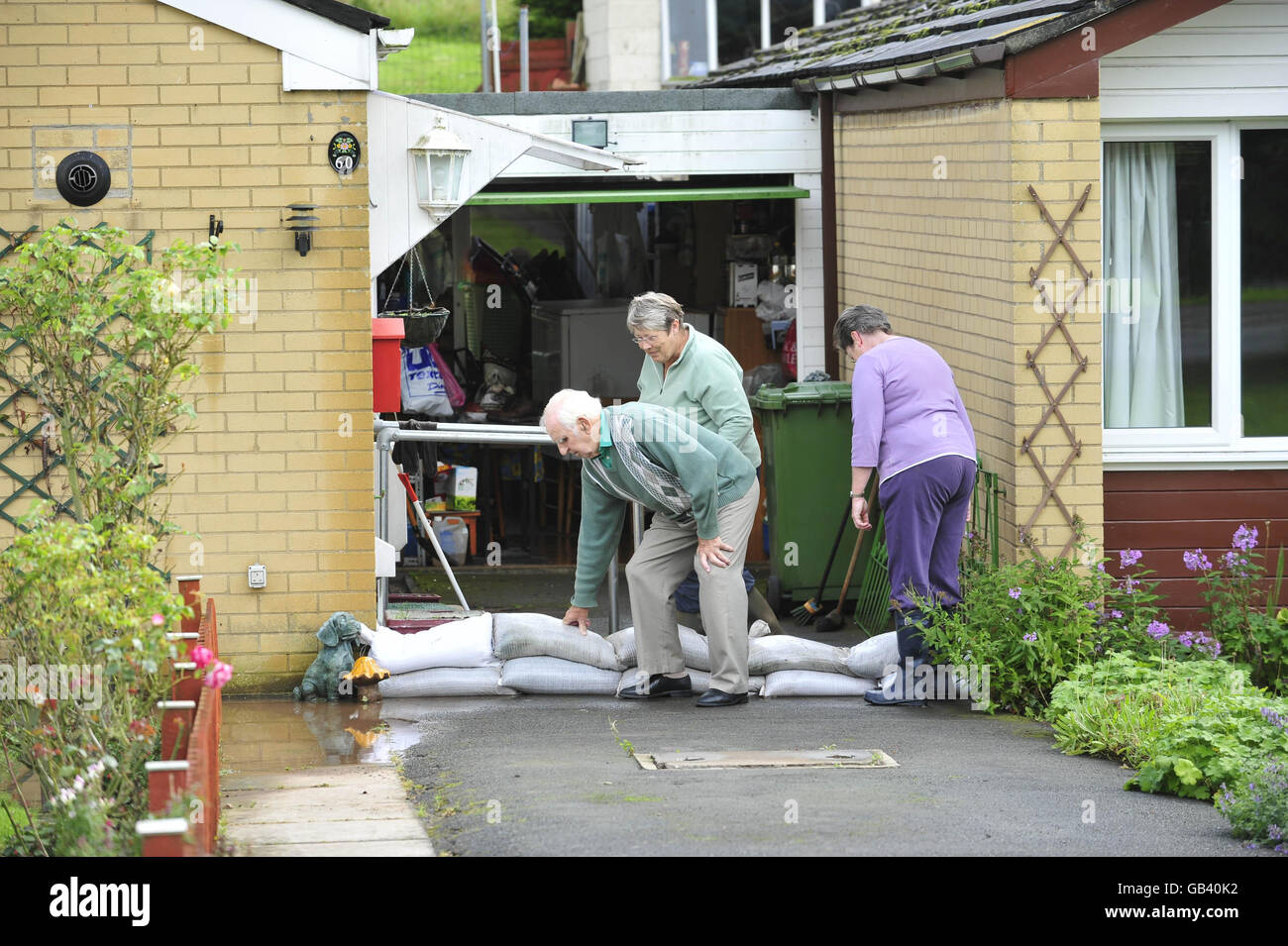 Residents, Angus Cooper 91, left, Chris Turner, centre, and Karen ...