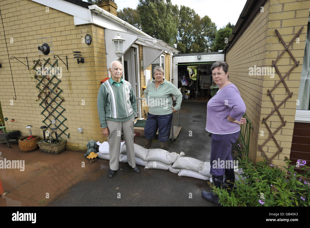 Residents, Angus Cooper 91, left, Chris Turner, centre, and Karen ...