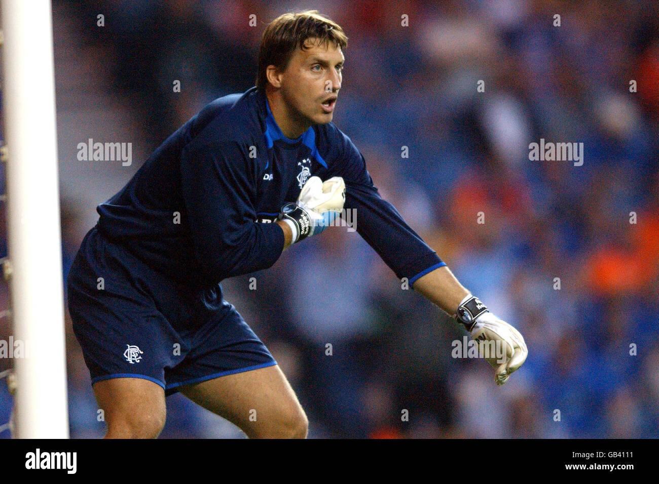 Soccer - Friendly - Rangers v Arsenal. Stefan Klos, Rangers Stock Photo ...